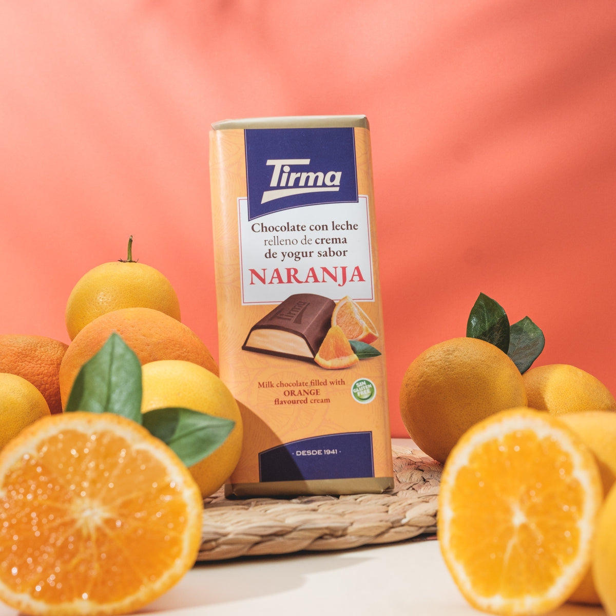 Tirma Milk Chocolate Bar filled with Orange Flavoured Yogurt Cream ...